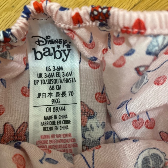 Disney | Dresses | Disney Baby Pink Minnie Mouse Cherries Dress And ...